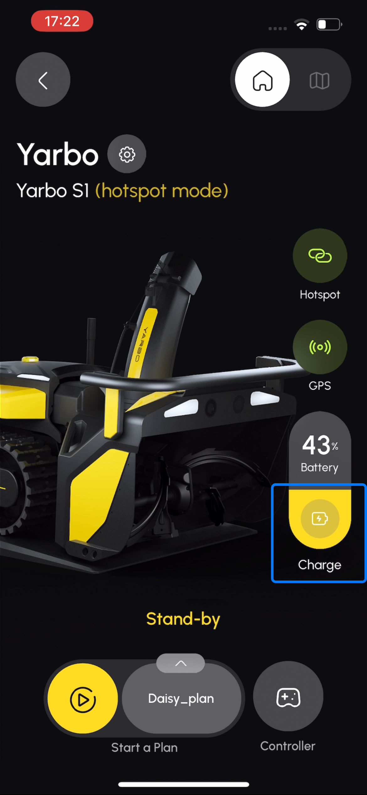 Charging Instructions for Yarbo Device